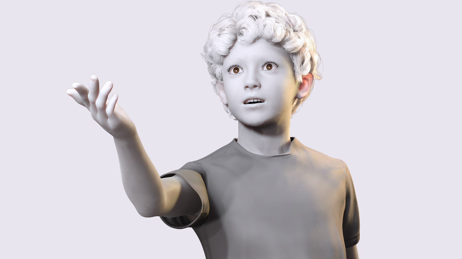 Free 3D Realistic 3D Child Character Free Ready For Animation Model ...