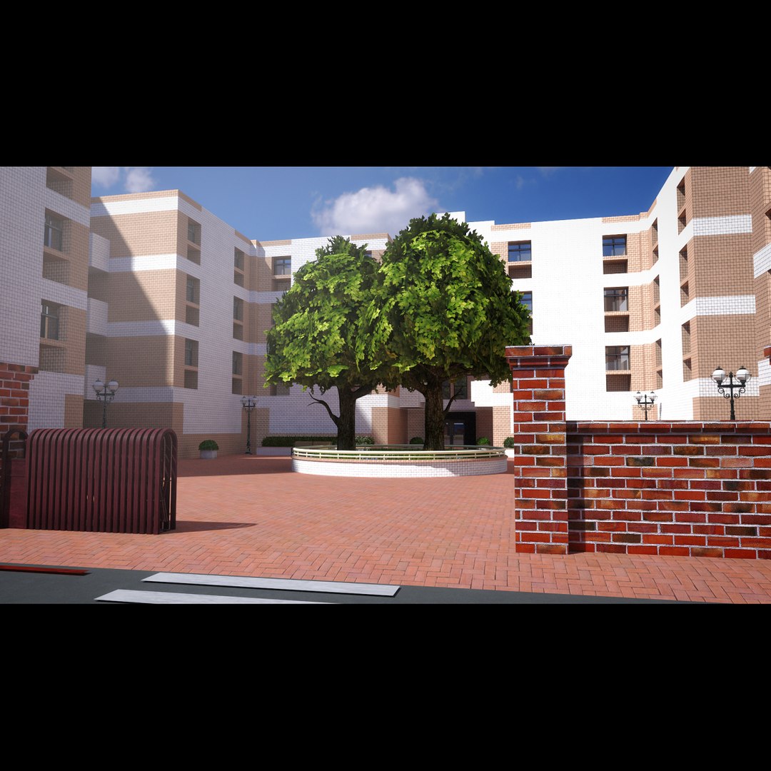 3D Apartment Complex - TurboSquid 2210034