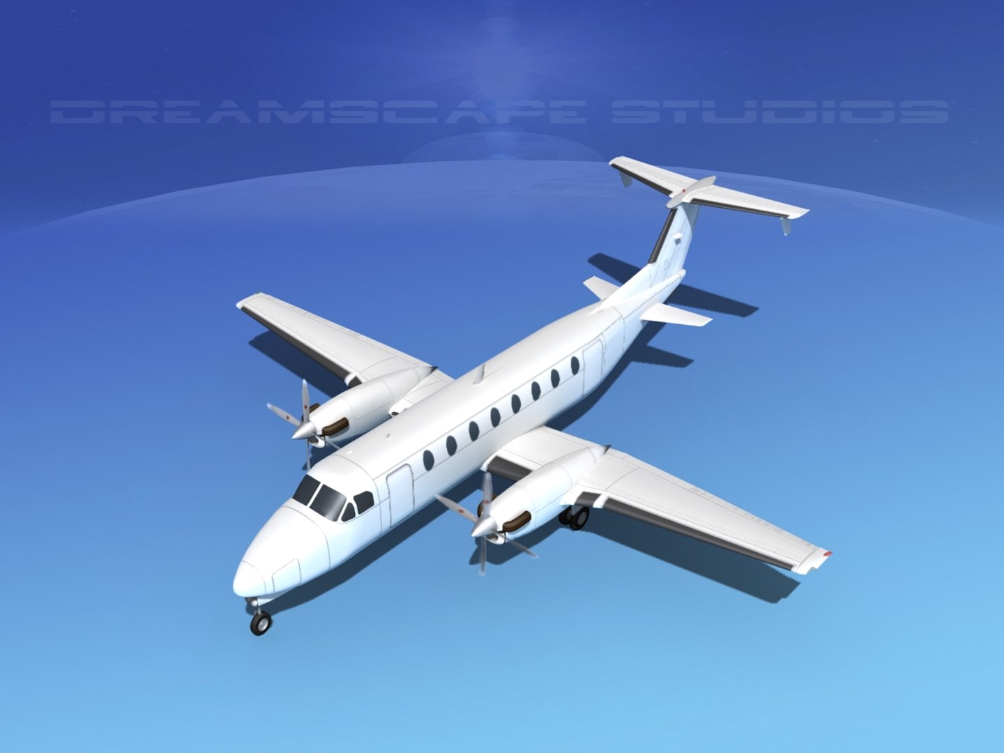 beechcraft 1900c 3d model