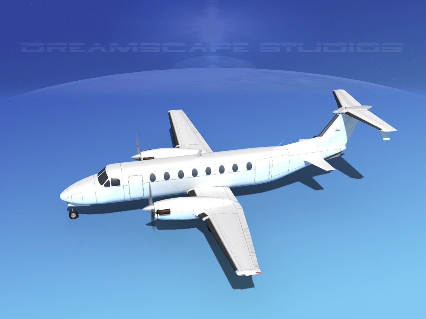 beechcraft 1900c 3d model