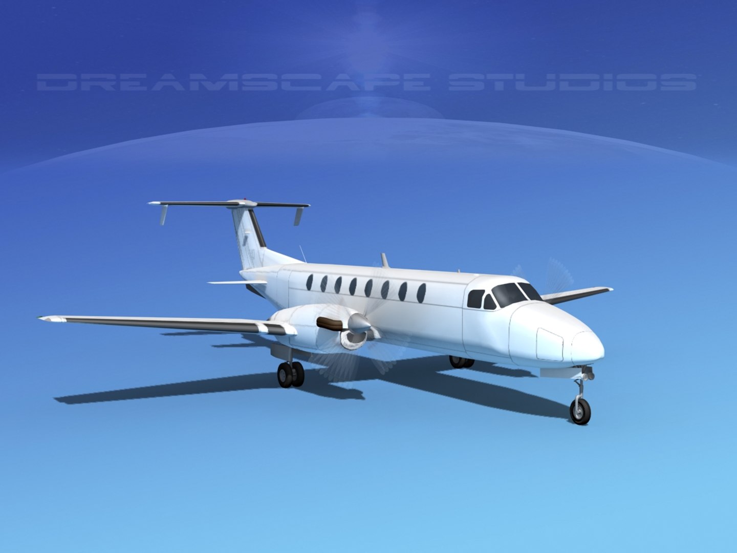 beechcraft 1900c 3d model
