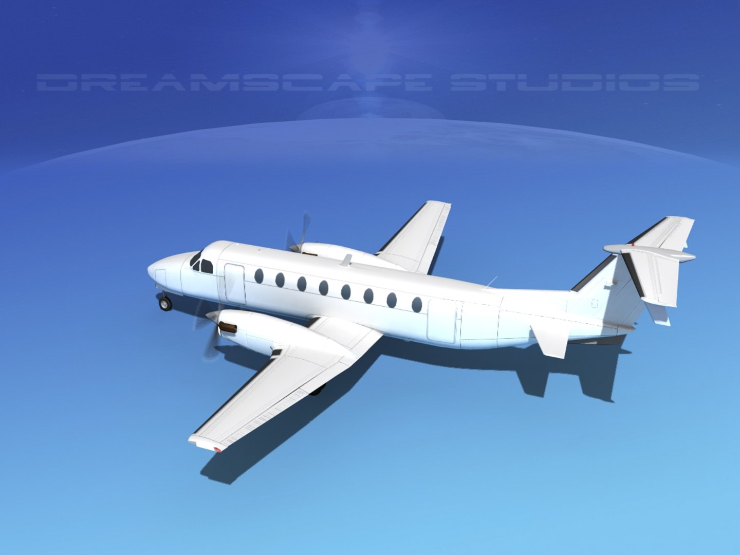 beechcraft 1900c 3d model