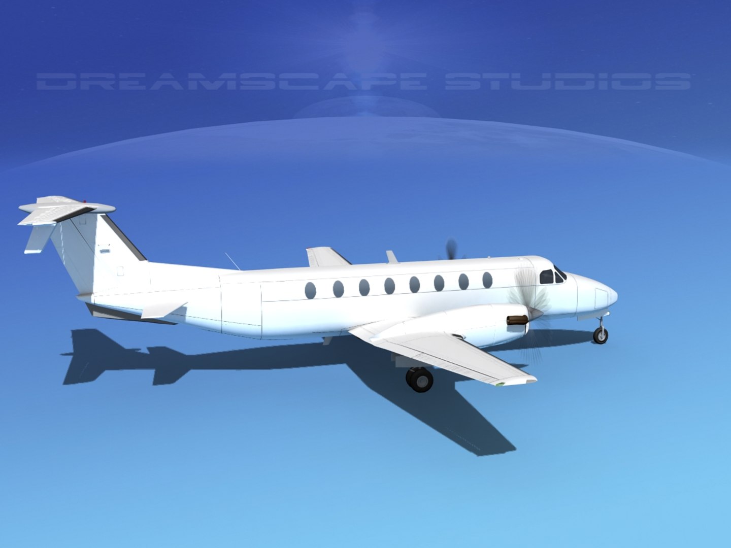 beechcraft 1900c 3d model