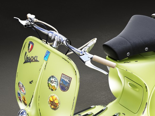 Vespa Scooter Collection model - TurboSquid 1722209