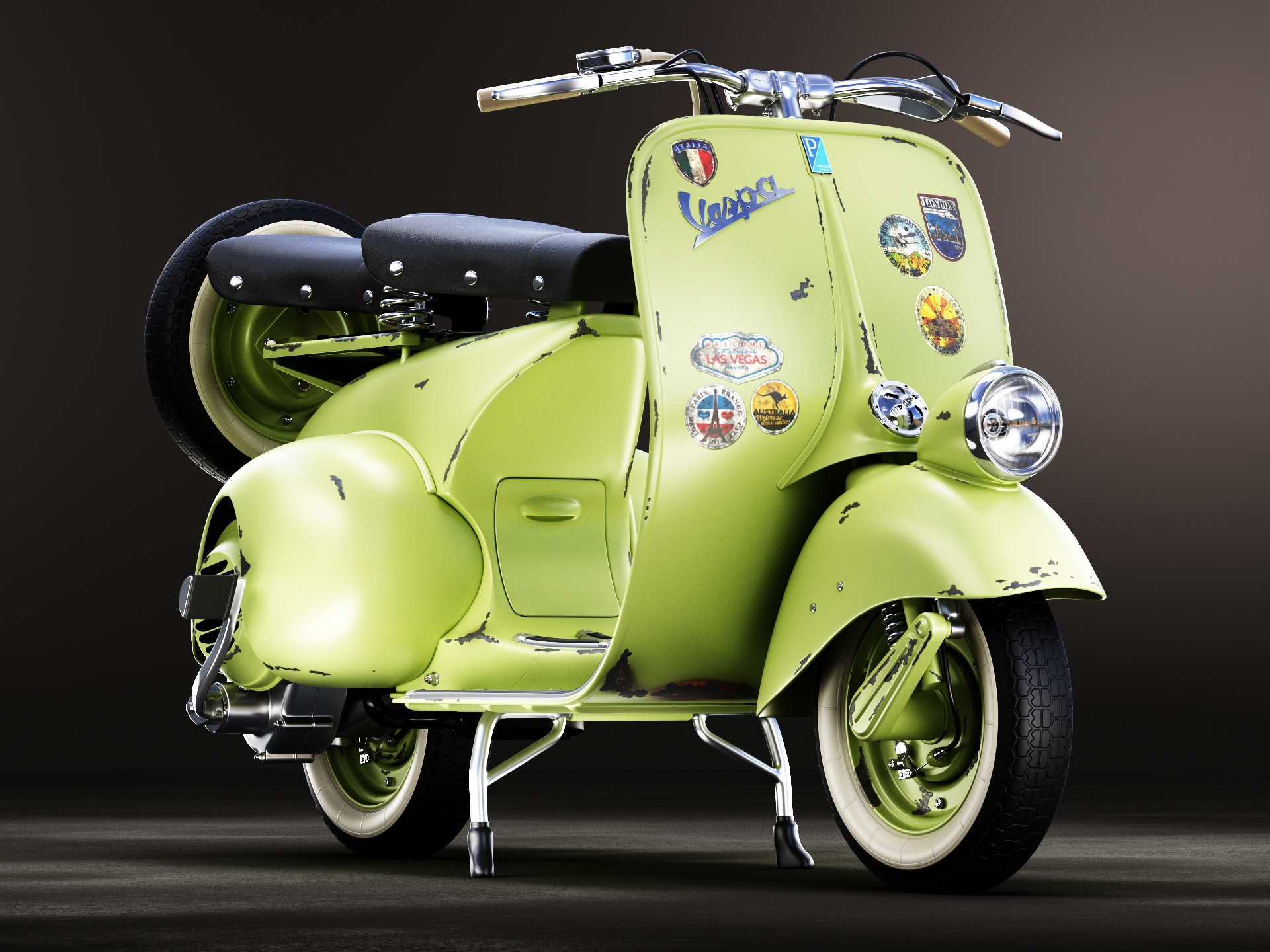 Vespa Scooter Collection model - TurboSquid 1722209