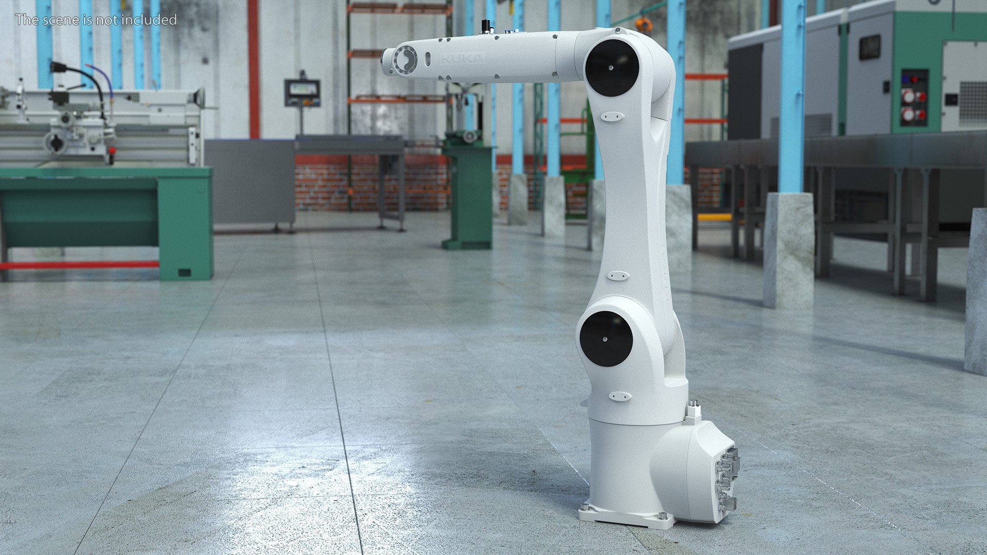 3D Robot Arm Kuka R1100 White Rigged - TurboSquid 2149870