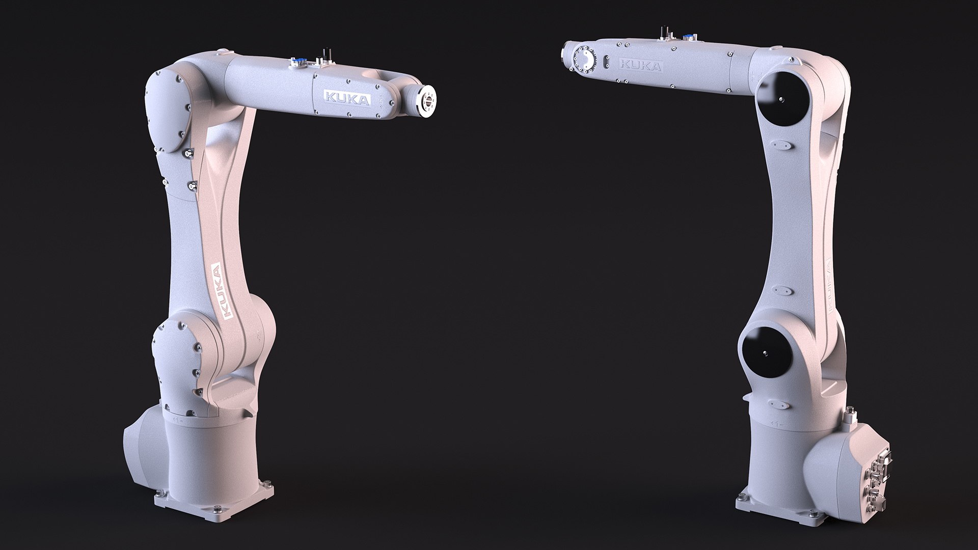3D Robot Arm Kuka R1100 White Rigged - TurboSquid 2149870