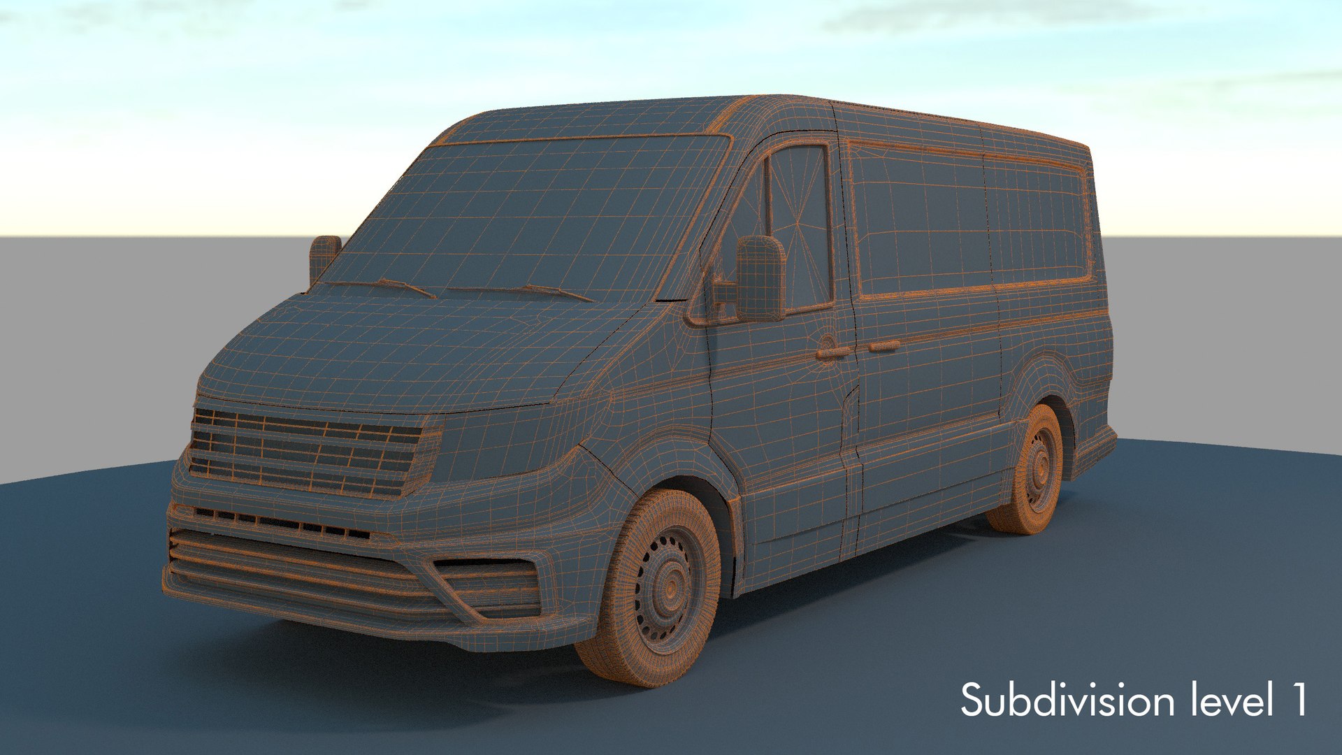 European Panel Van 3D - TurboSquid 1802333