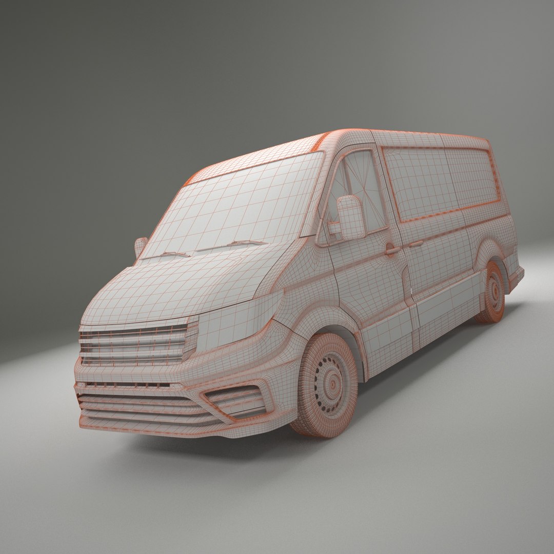 European Panel Van 3D - TurboSquid 1802333