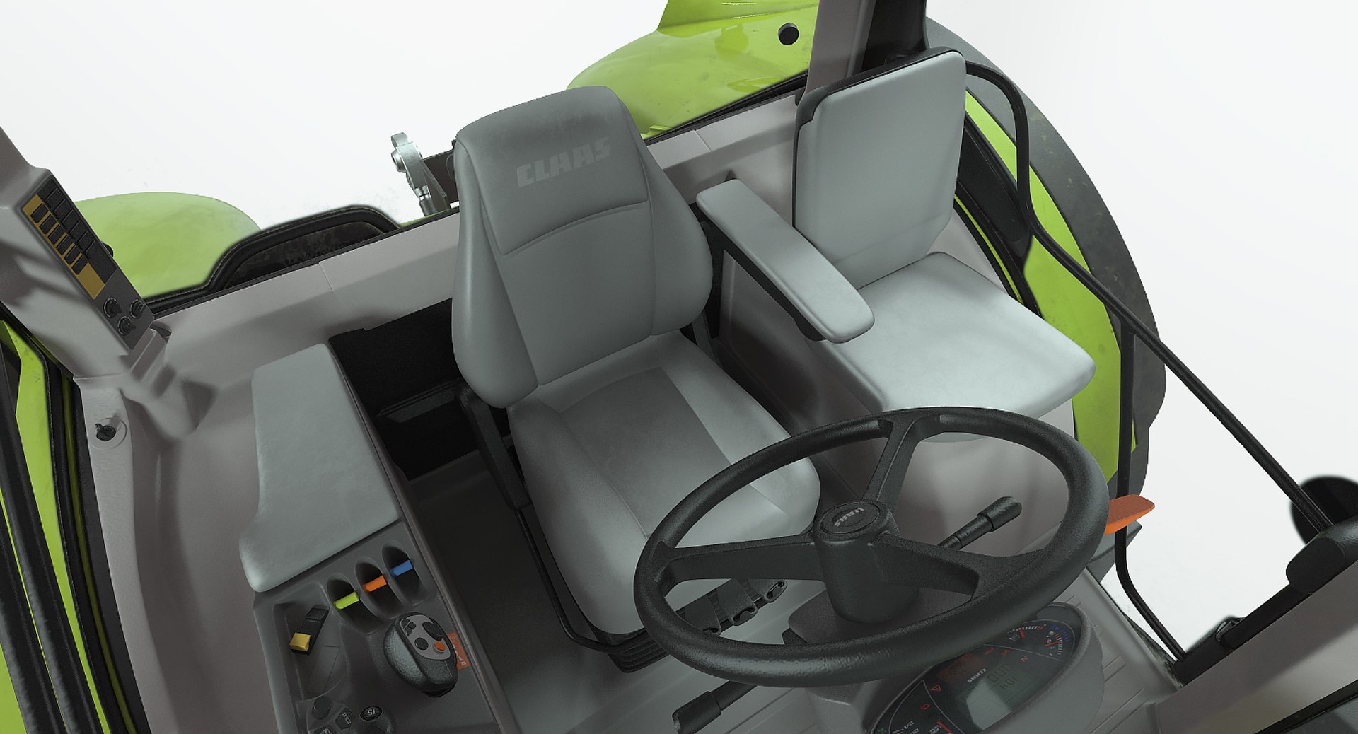 3D claas axion tractor interior model - TurboSquid 1374669