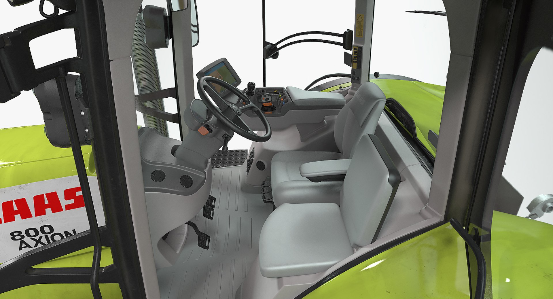 3D claas axion tractor interior model - TurboSquid 1374669