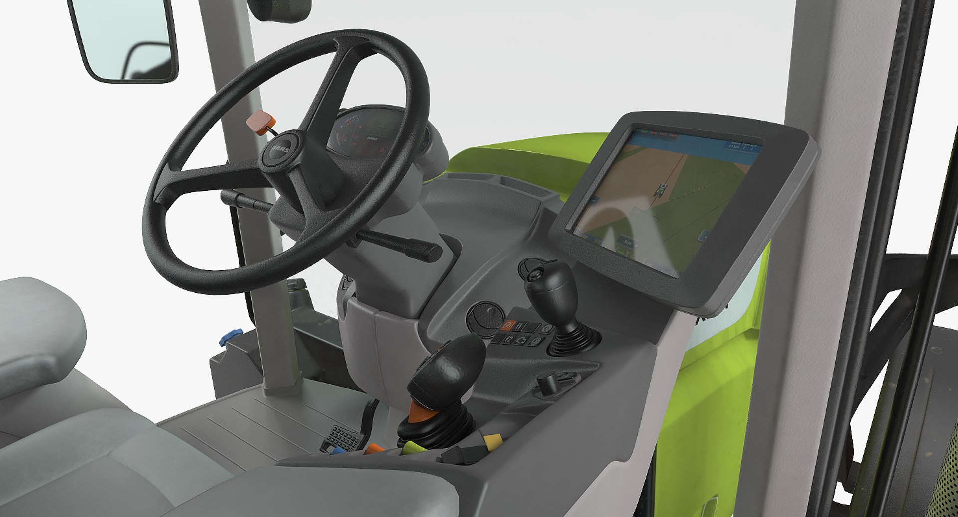 3D claas axion tractor interior model - TurboSquid 1374669