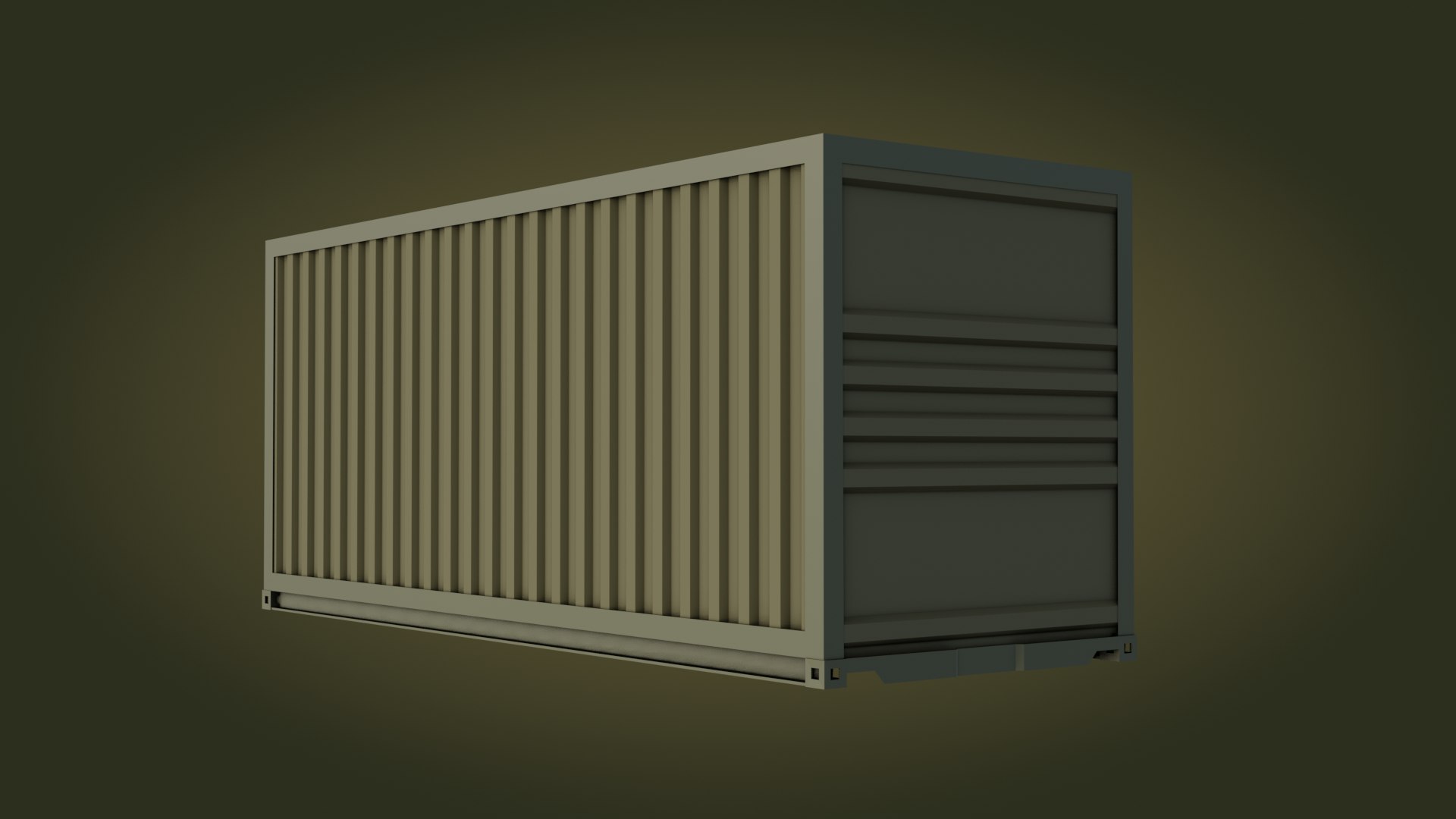 Container Low-poly 3D model 3D - TurboSquid 1884196