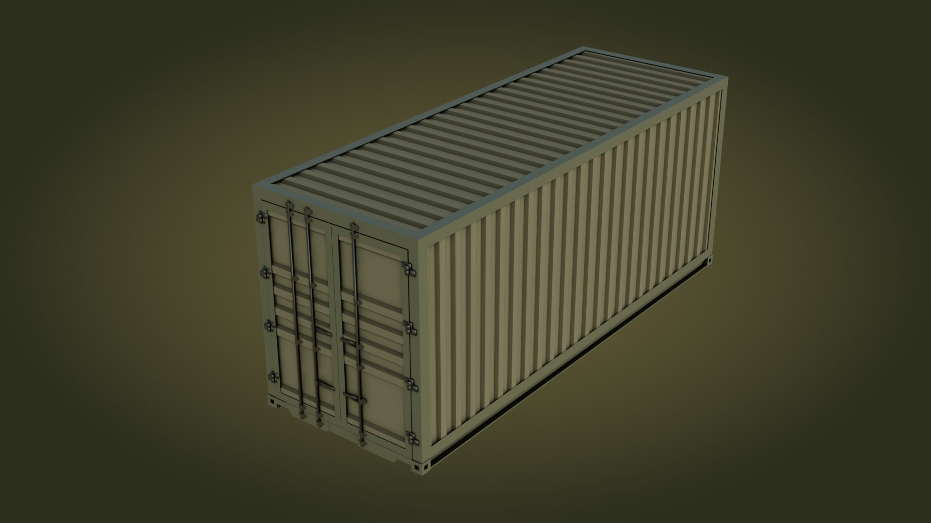 Container Low-poly 3D model 3D - TurboSquid 1884196