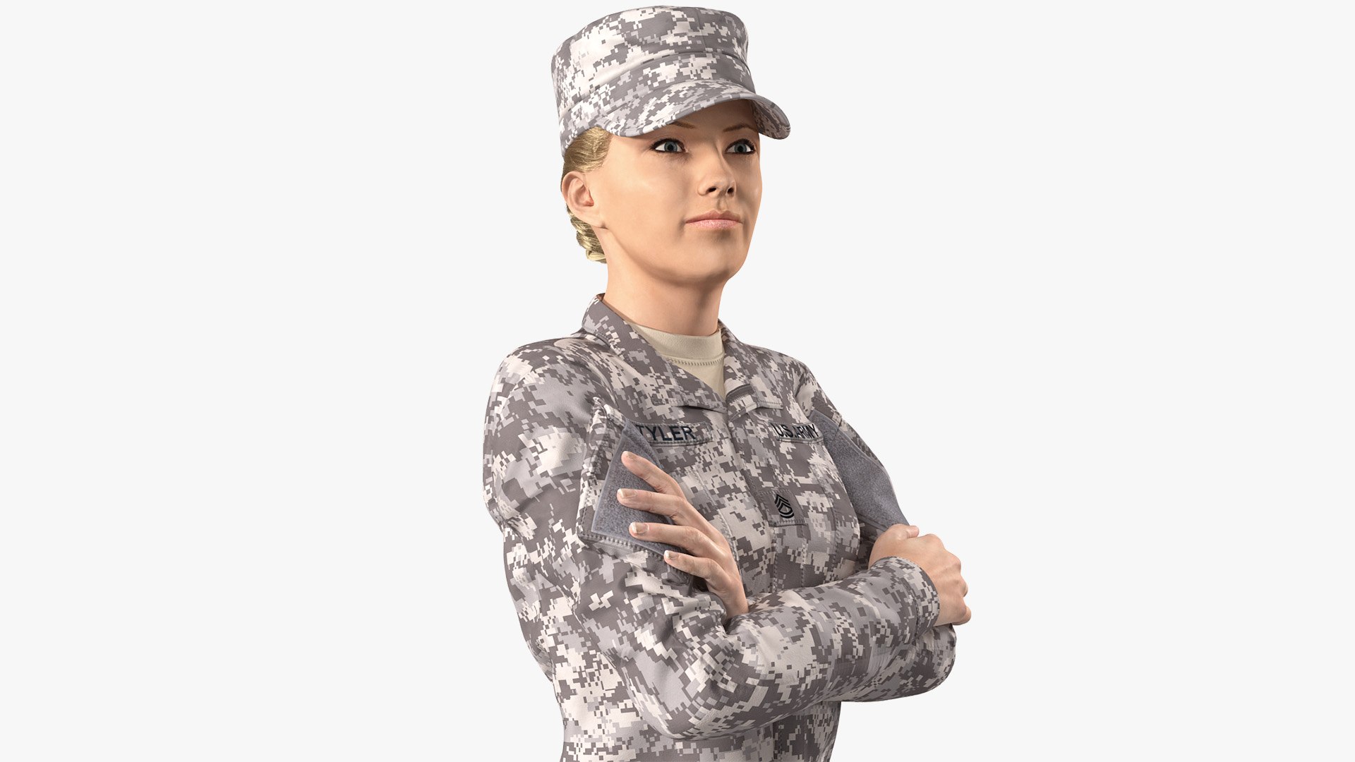 Female Soldier Military Acu 3D Model - TurboSquid 1687872