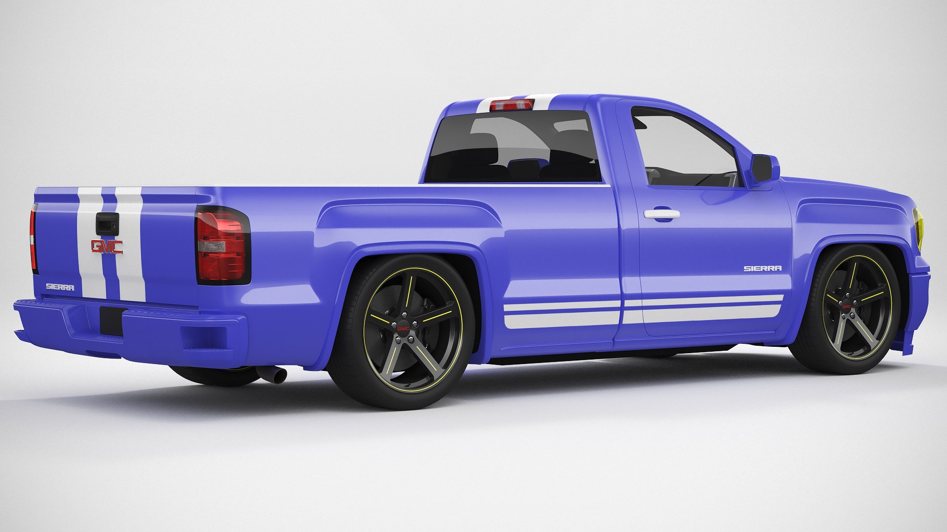 2018 GMC Sierra 1500 Custom 3D model - TurboSquid 1870046