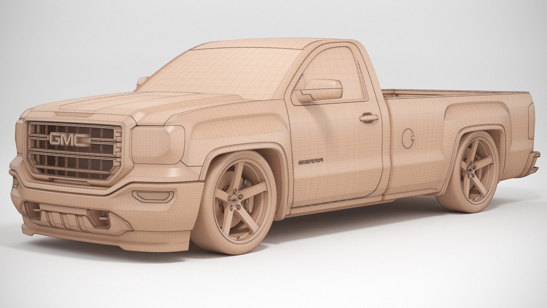 2018 GMC Sierra 1500 Custom 3D model - TurboSquid 1870046