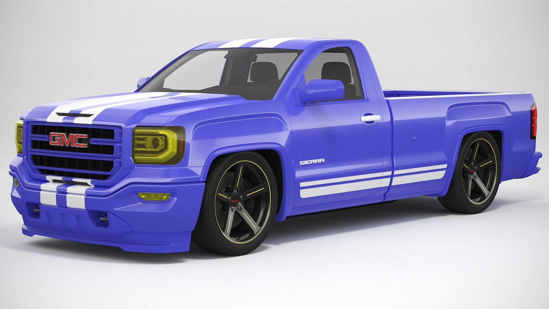 2018 GMC Sierra 1500 Custom 3D model - TurboSquid 1870046