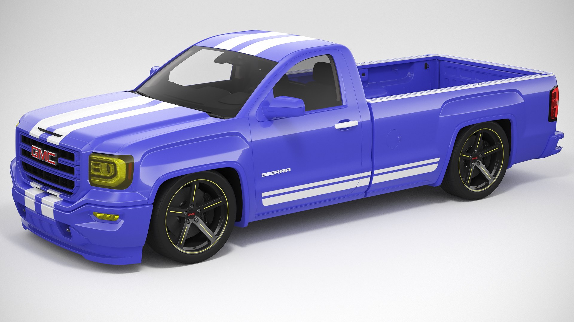 2018 GMC Sierra 1500 Custom 3D model - TurboSquid 1870046