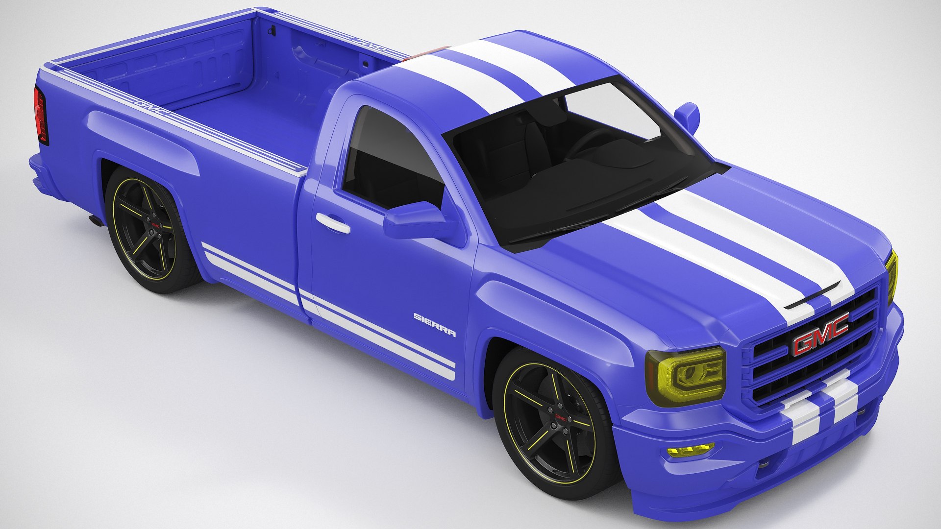 2018 GMC Sierra 1500 Custom 3D model - TurboSquid 1870046