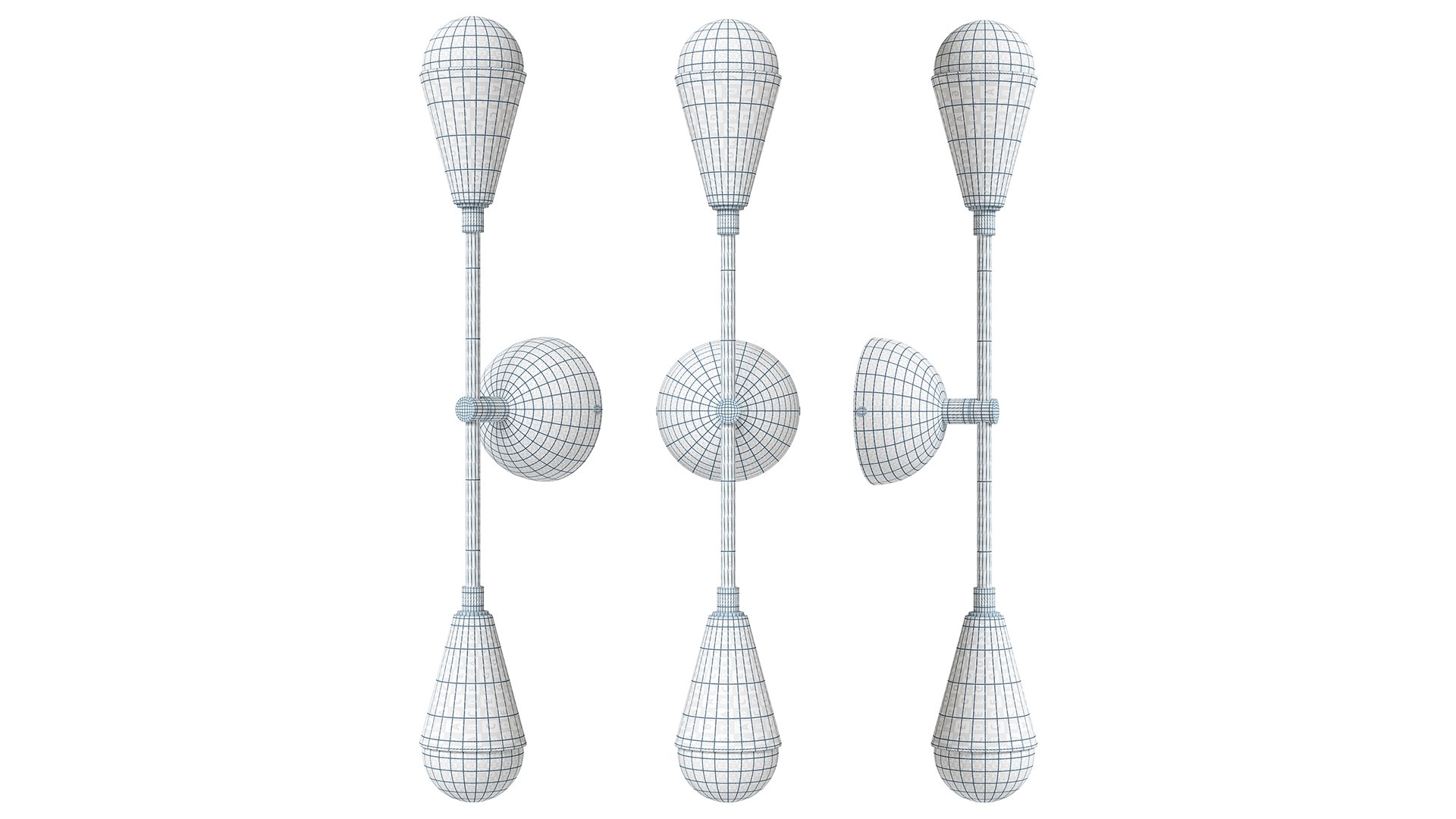 Apparatus Sconce Triad 2 3D Model - TurboSquid 2345595