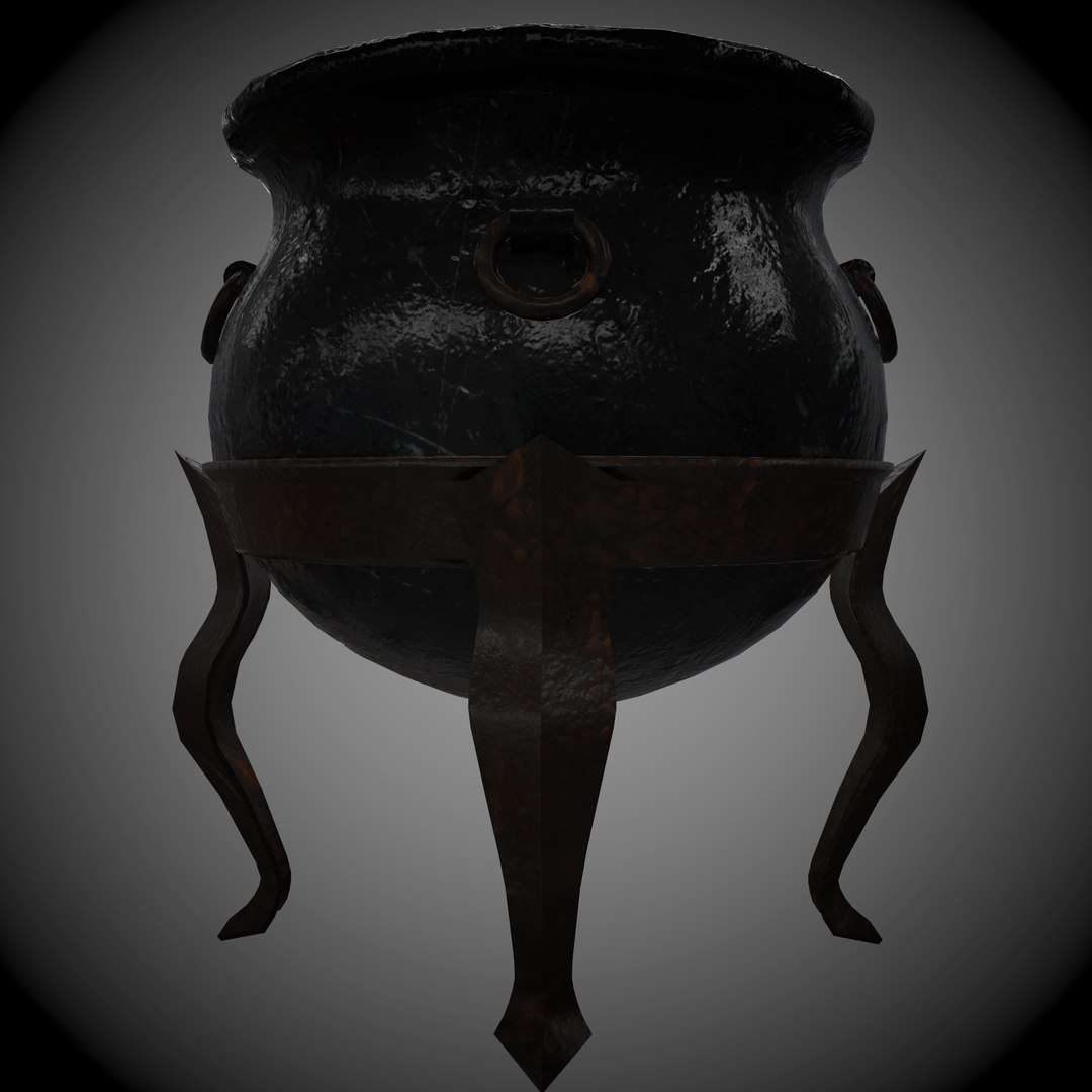 3d Witch Cauldron Model