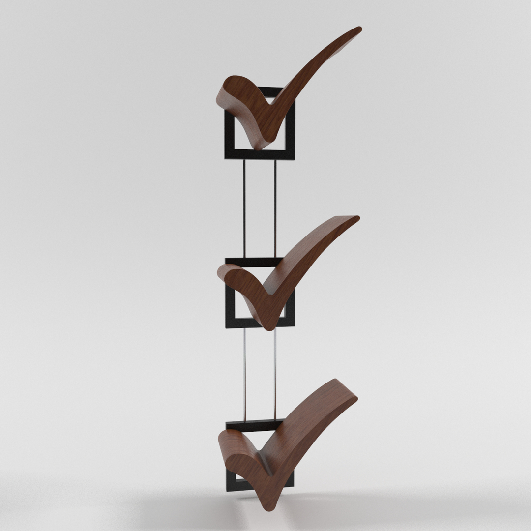 3D Bookshelf Model - TurboSquid 1264706