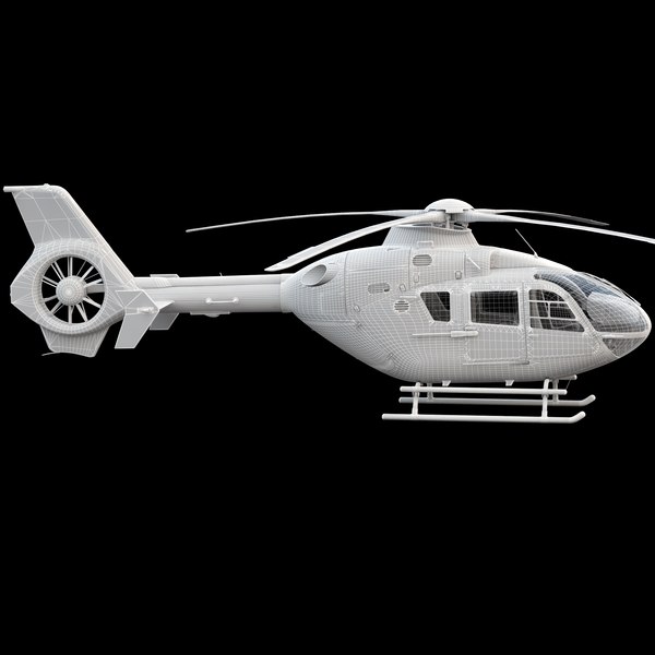 eurocopter h135 private 3d model