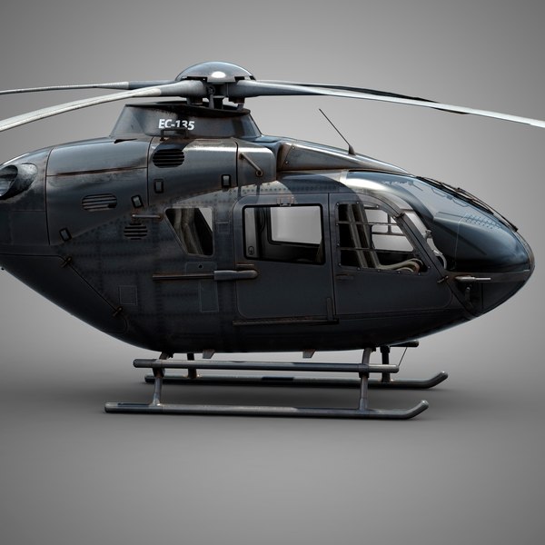 eurocopter h135 private 3d model