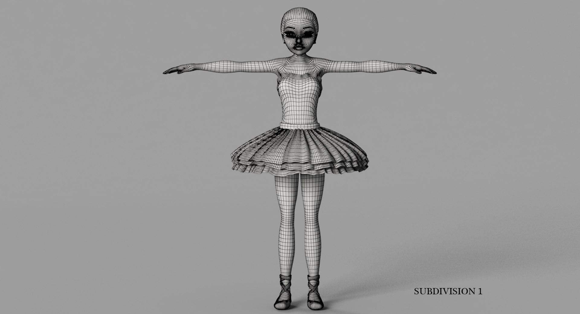 Maya Ballerina Rigged