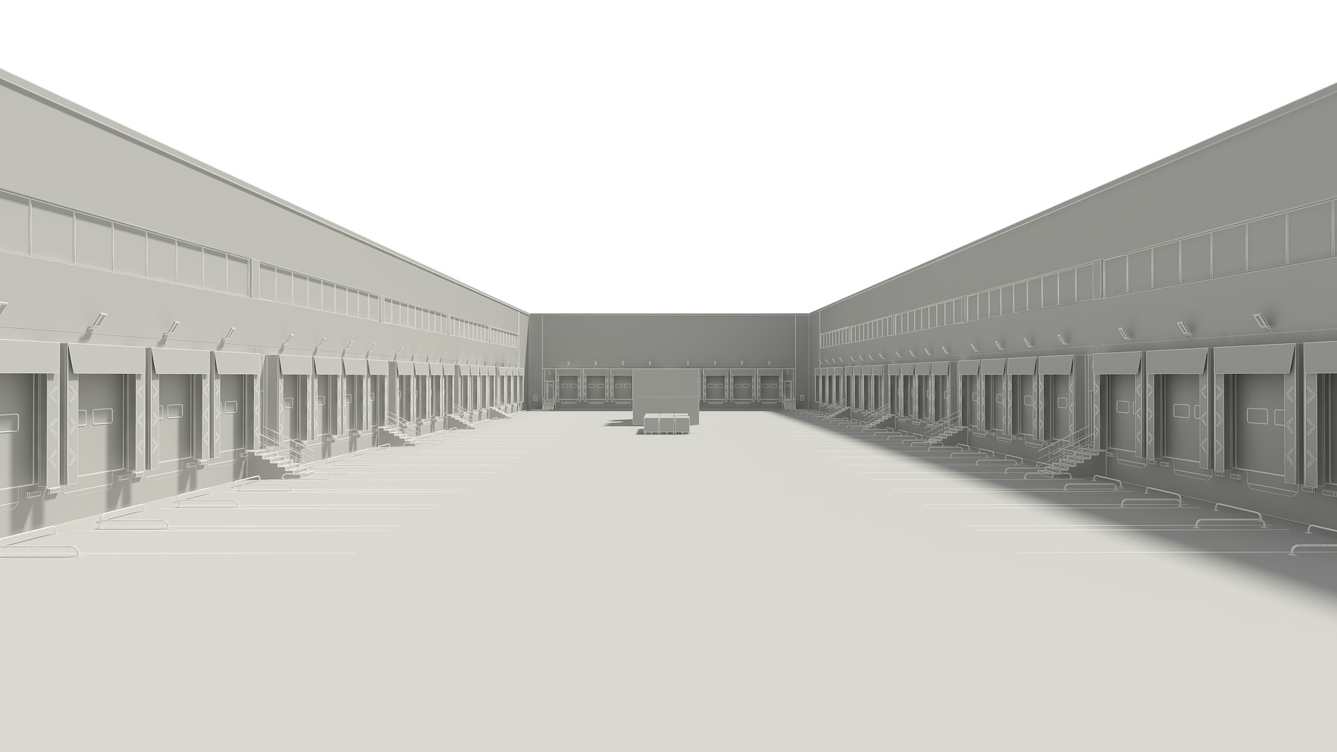 3D Cargo Logistics Building Model - TurboSquid 2313081
