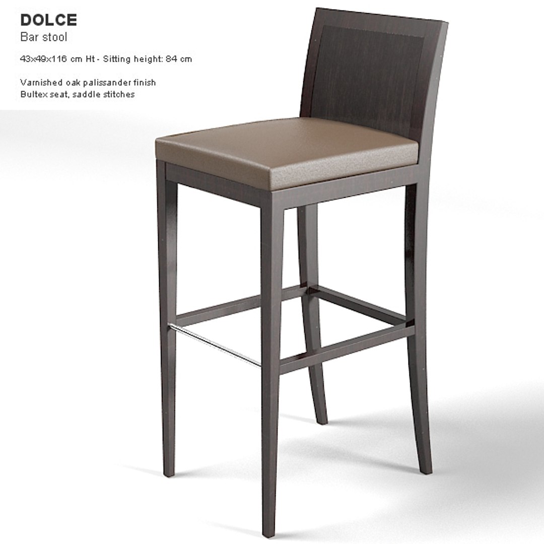 Modernature Dolce Barstool 3d Model