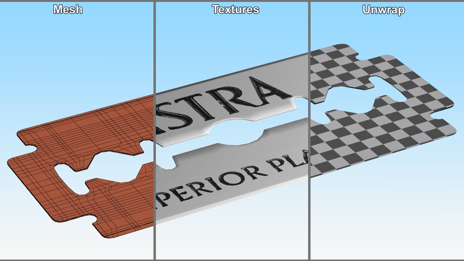 Razor Blade Astra 3D Model - TurboSquid 1941801