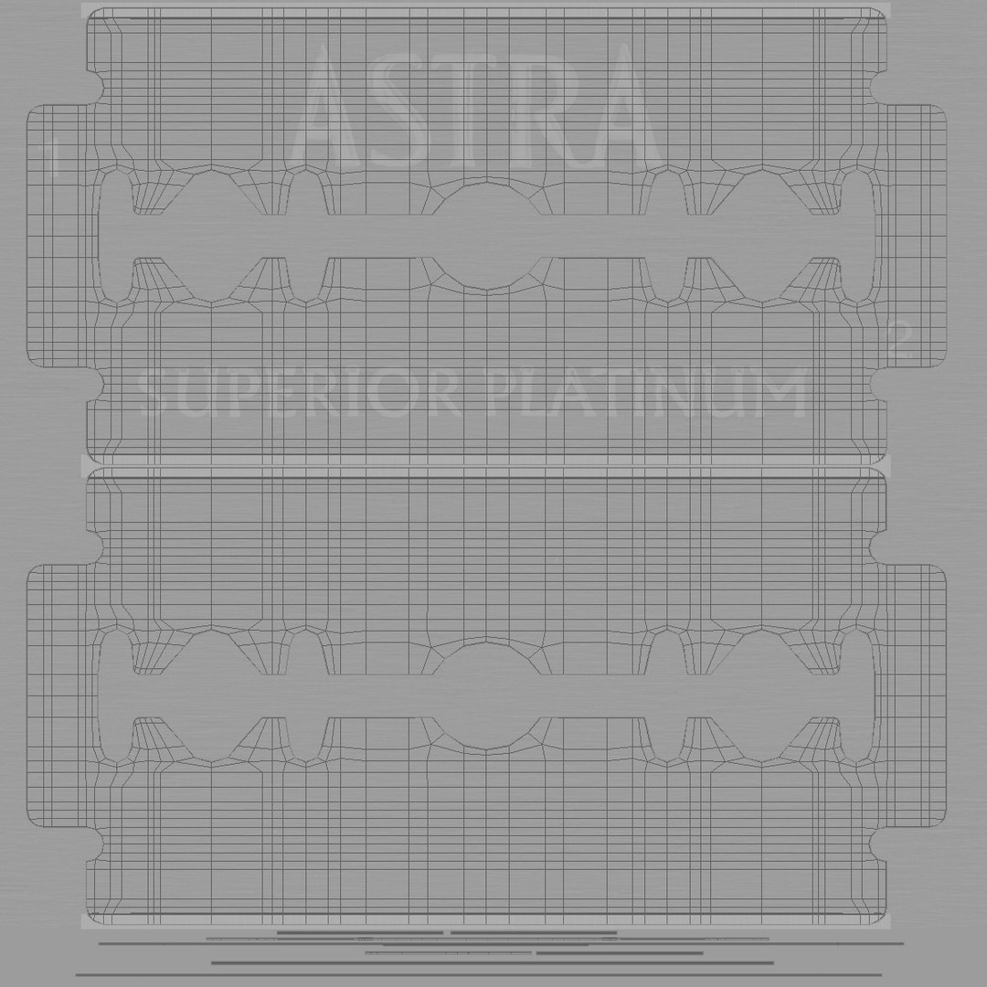 Razor Blade Astra 3D Model - TurboSquid 1941801