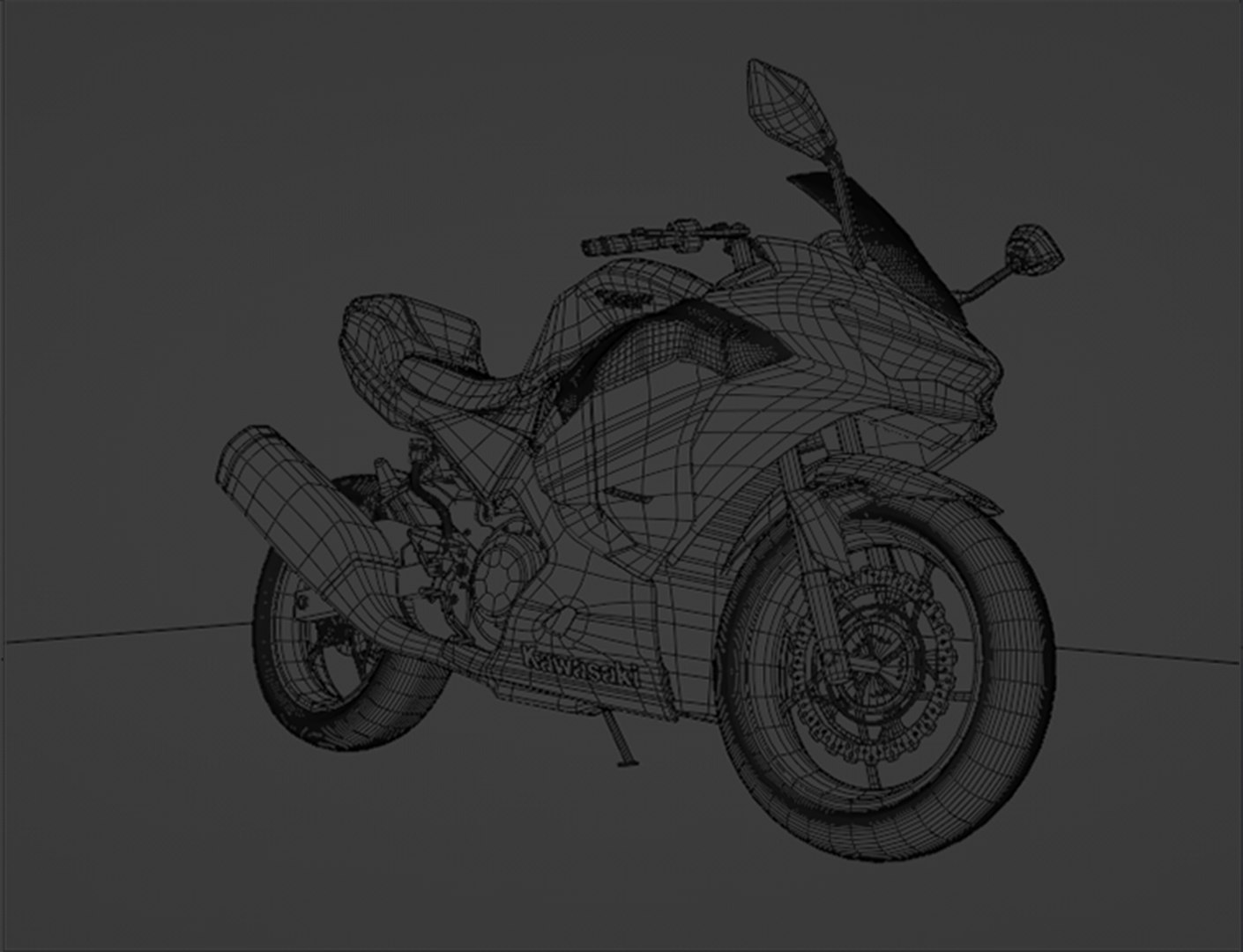 3D Kawasaki Ninja 400 - TurboSquid 2172442