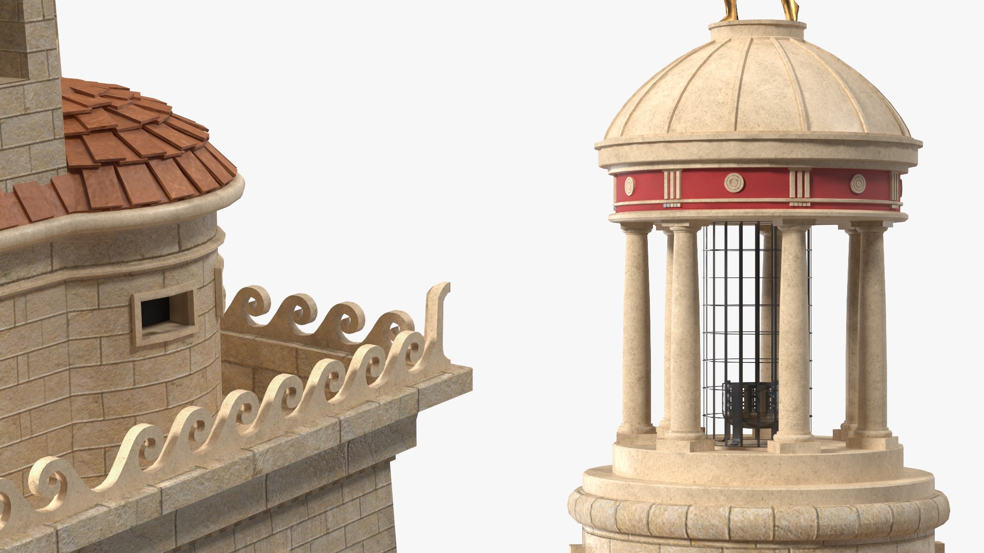 3D Lighthouse of Alexandria Tower model - TurboSquid 1744170