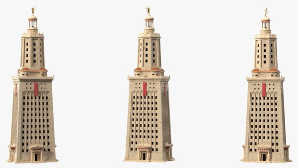 3D Lighthouse of Alexandria Tower model - TurboSquid 1744170