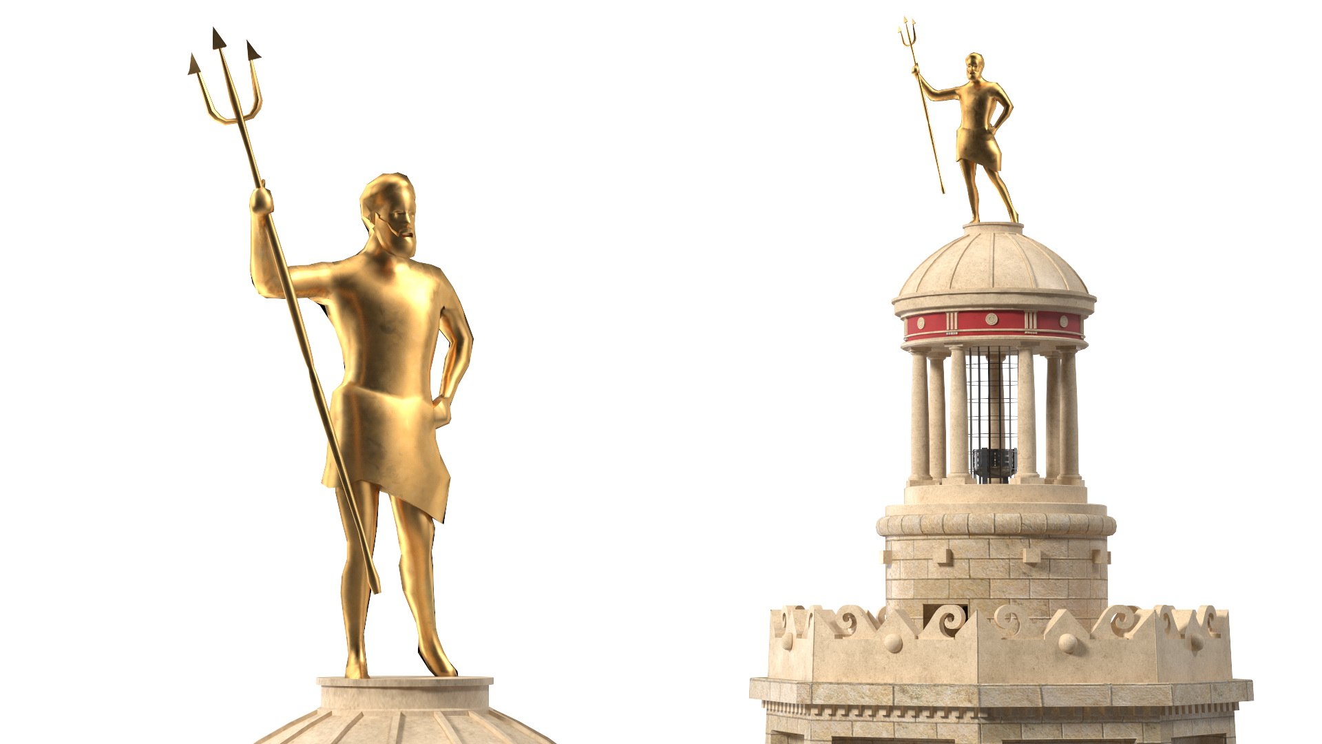 3D Lighthouse of Alexandria Tower model - TurboSquid 1744170