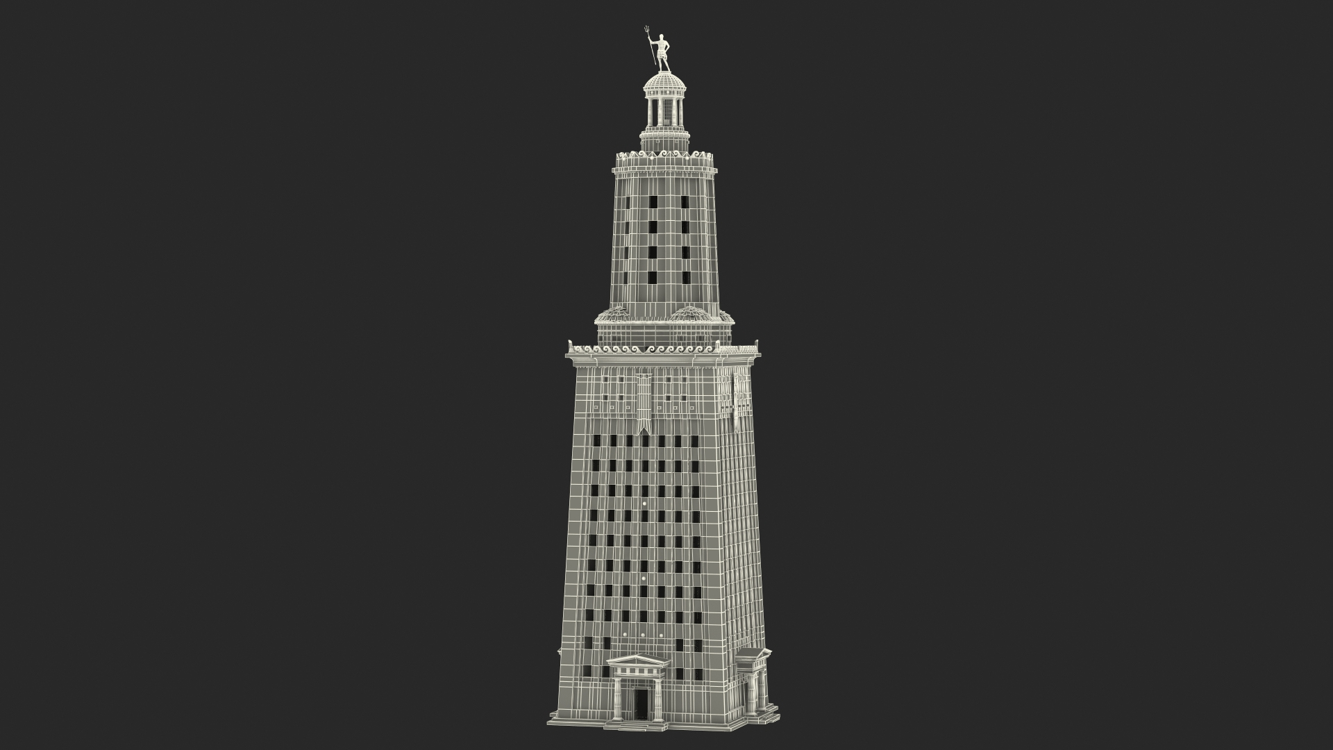 3D Lighthouse of Alexandria Tower model - TurboSquid 1744170