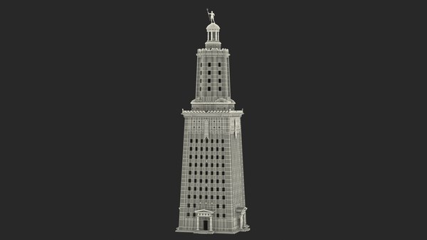 3D Lighthouse of Alexandria Tower model - TurboSquid 1744170