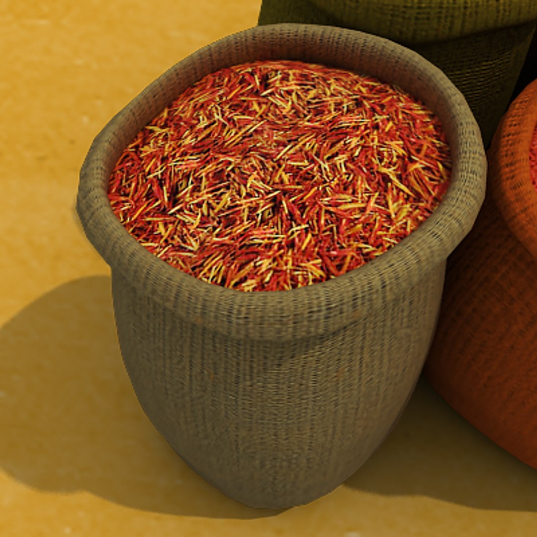 Bags Spices 3d Model