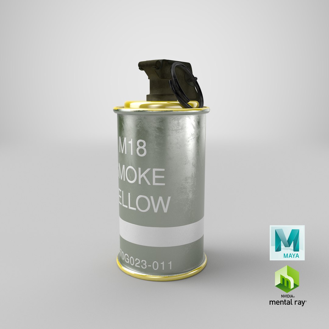 3D model m18 colored smoke grenade - TurboSquid 1630853