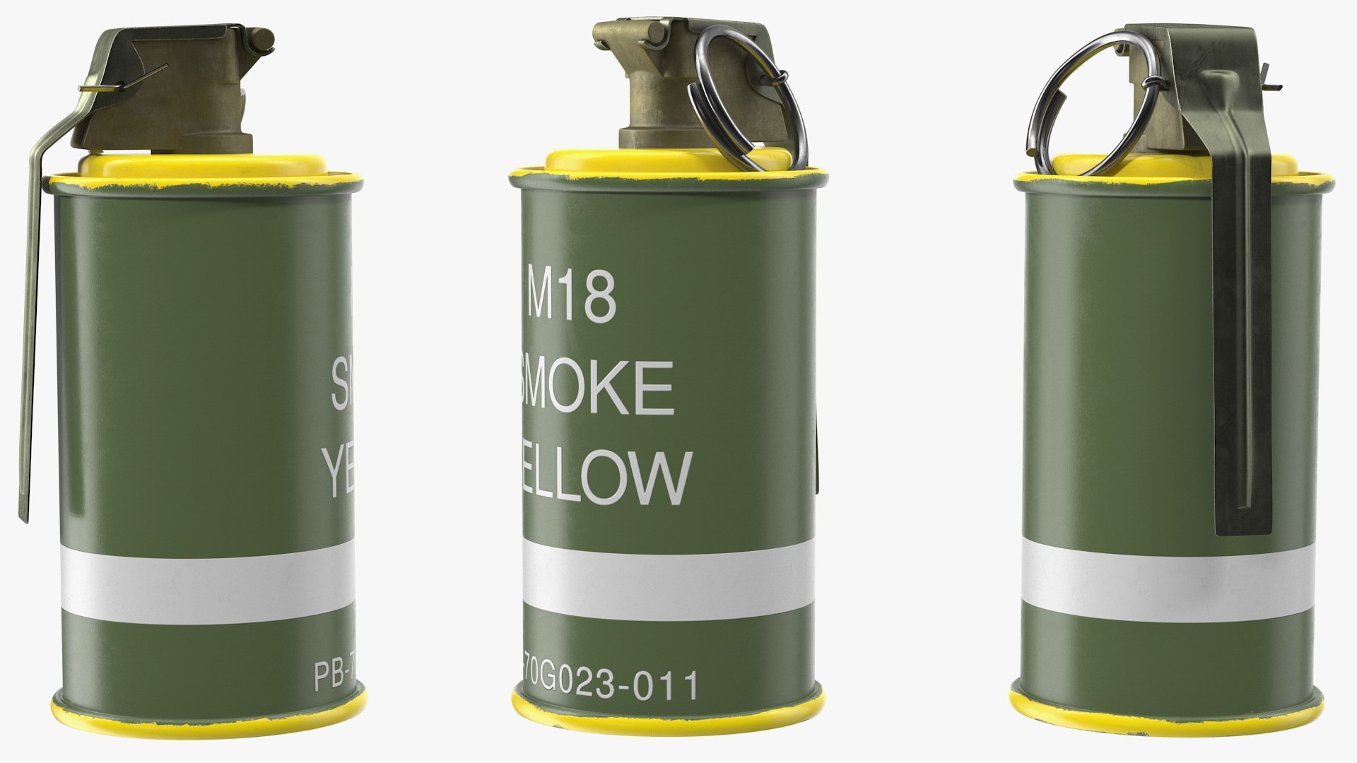 3D model m18 colored smoke grenade - TurboSquid 1630853