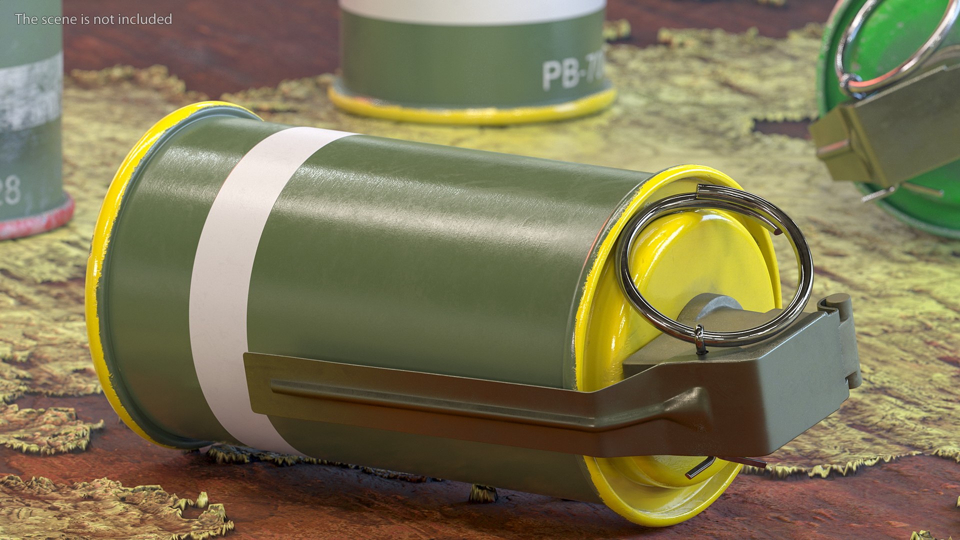 3D Model M18 Colored Smoke Grenade - TurboSquid 1630853