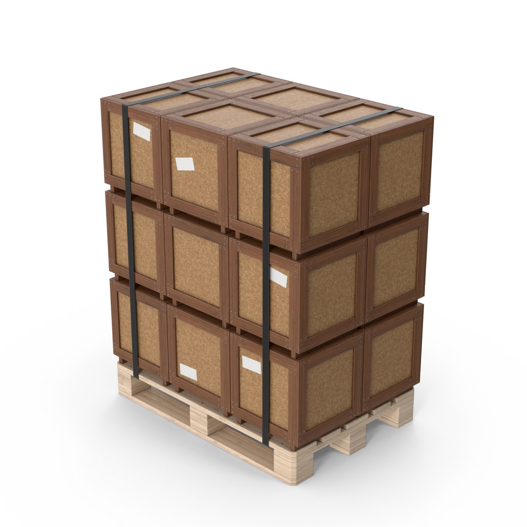 20 Industrial Building Materials On Pallets Collection 3D Model ...