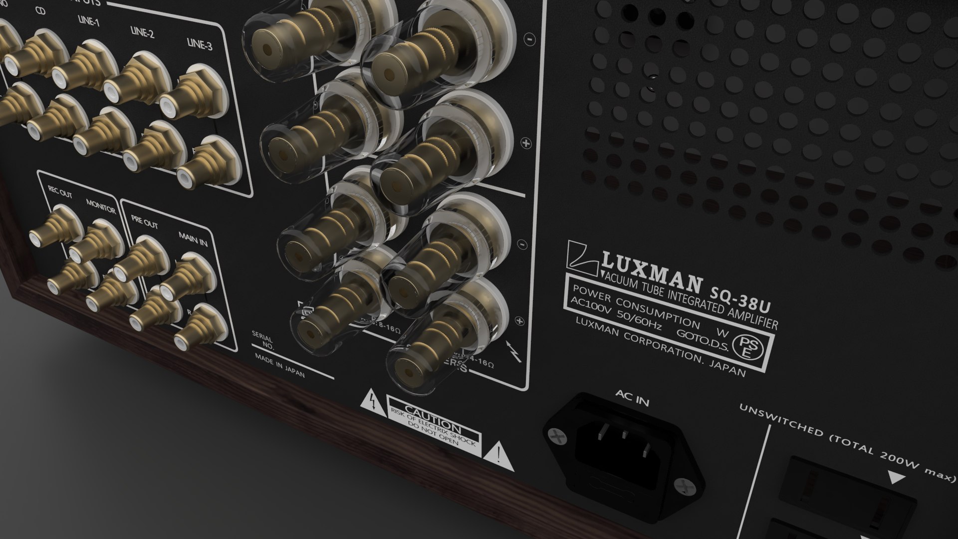 3D Luxman SQ-38U 3D - TurboSquid 2185550