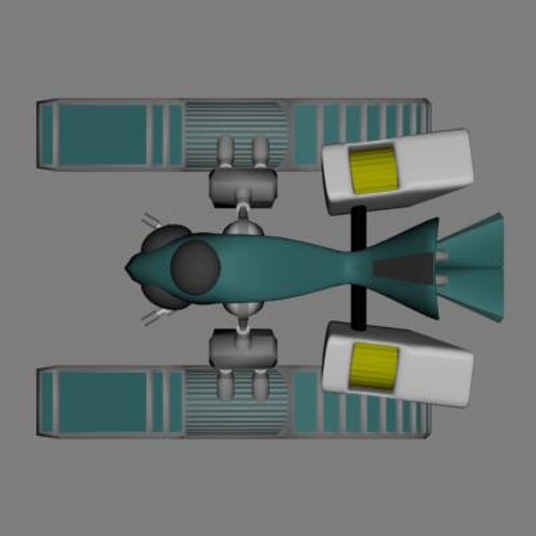 3d model hover scifi