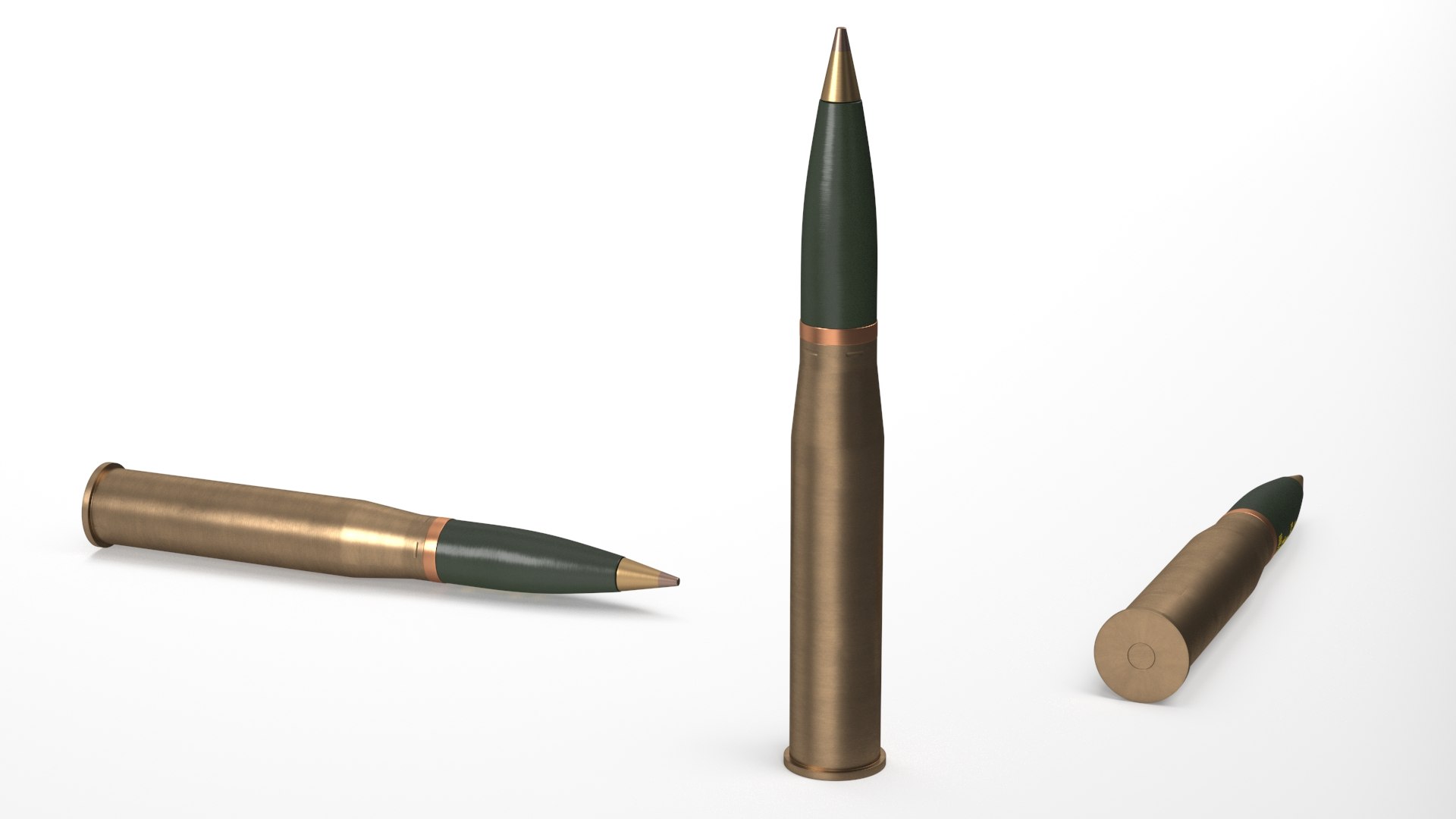 3D 105 Mm Caliber Fragmentation Projectile - TurboSquid 2224923