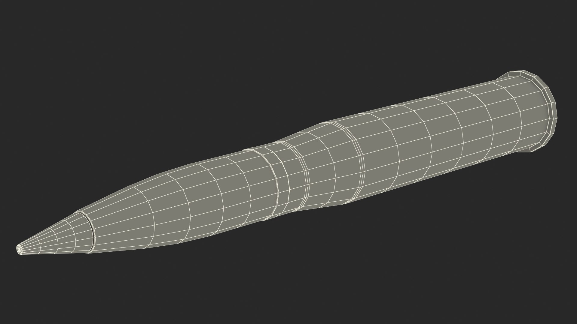 3D 105 Mm Caliber Fragmentation Projectile - TurboSquid 2224923