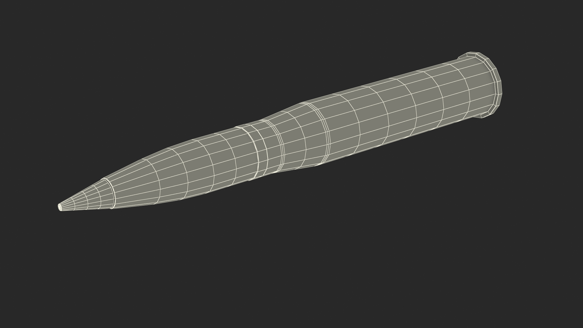 3D 105 Mm Caliber Fragmentation Projectile - TurboSquid 2224923